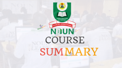NOUN course summary - NOUN Summary App